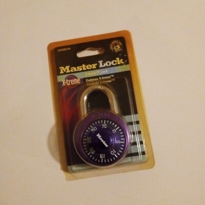 Master Lock 1530DCM Combination Lock Purple New School Locker Sealed | eBay