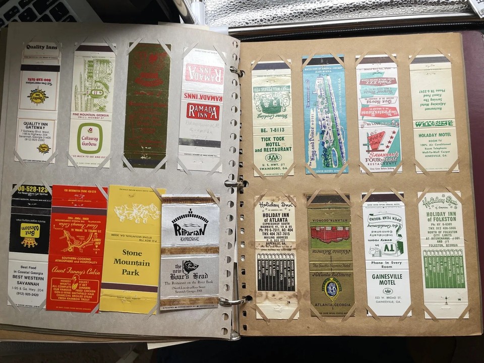 VINTAGE MATCHBOOK COVER ALBUM COLLECTION LOT 300+ COVERS | eBay