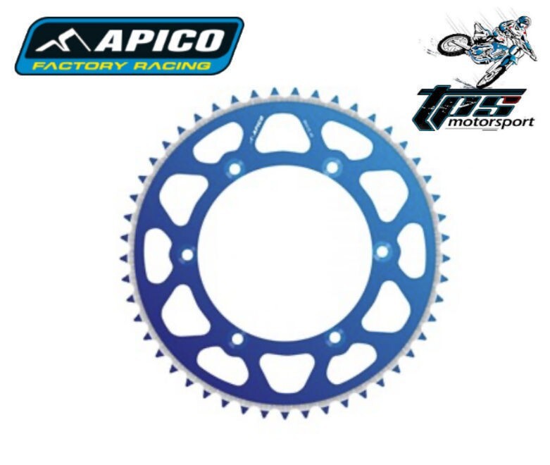 APICO 49 T TOOTH BLUE REAR BACK SPROCKET HUSQVARNA TE 125 150 250 300 ...