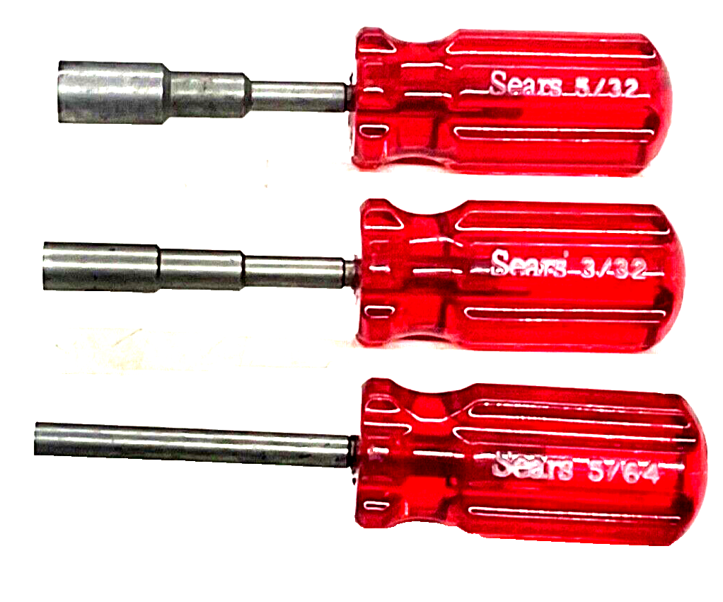 VINTAGE SEARS TOOLS LOT OF MINI NUT DRIVERS, 5/64”, 3/32”, 5/32” | eBay