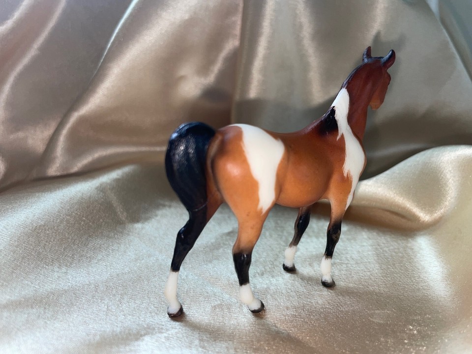 Breyer Stablemate Horse -- Bay Pinto Arabian Stallion - OOAK - Pre 2009 ...