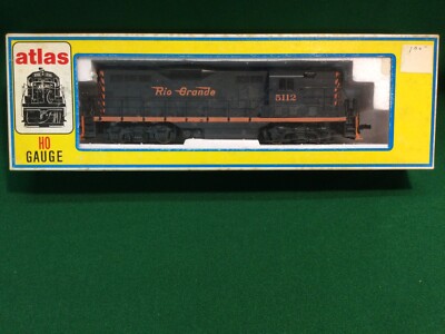 Atlas Yellow Box H.O. Locomotive GP-7 Denver & Rio Grande Western #5112 ...