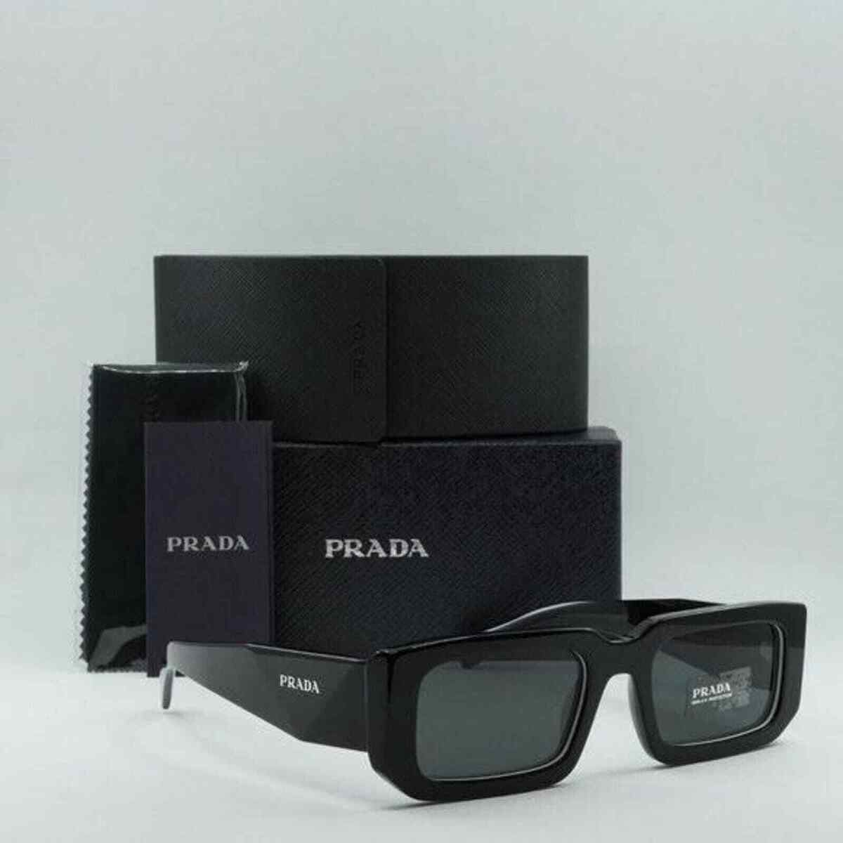 Prada PR 06YS 09Q5S0 Black White Grey Lenses UNISEX Prada PR 06YS 09Q5S0 Black White Grey Lenses UNISEX