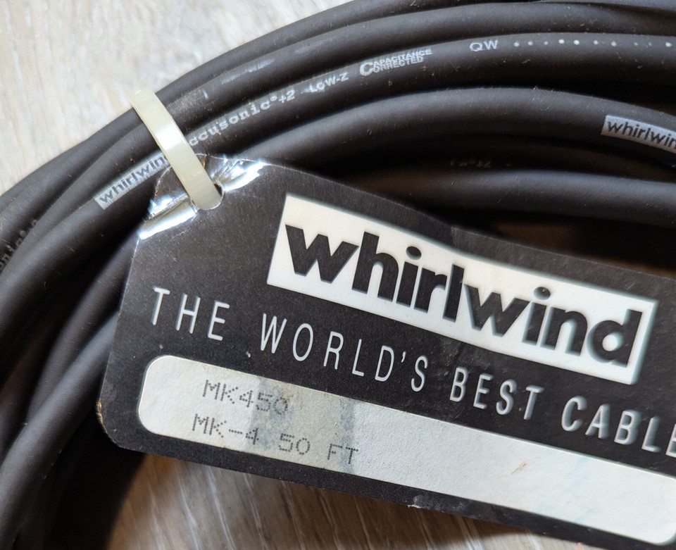 New Whirlwind MK450 Microphone Cable XLRF XLRM 50 ft | eBay