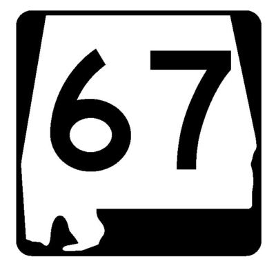 Alabama State Route 67 Sticker R4452 Highway Sign Road Sign Decal | eBay