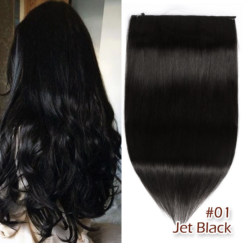 Real Invisible Wire In Human Hair Extension Secret Hidden Extensions ...