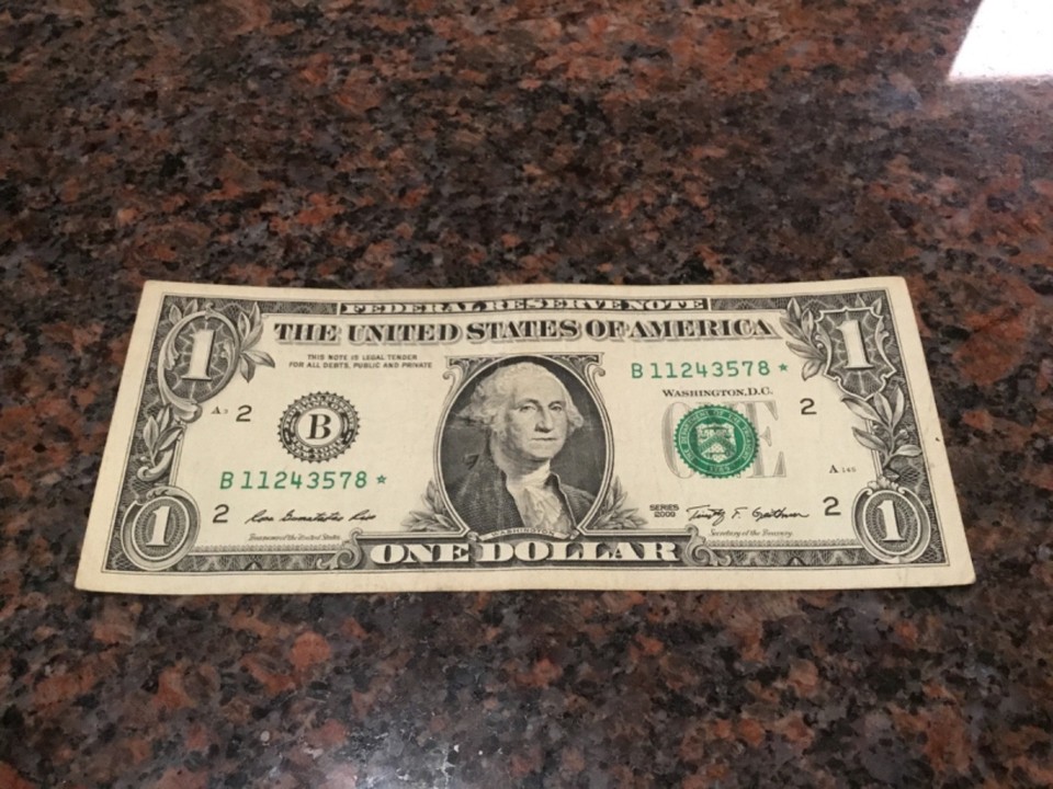 2009 1 DOLLAR BILL STAR NOTE ERROR RARE NEW YORK FILLED STAR ERROR | eBay