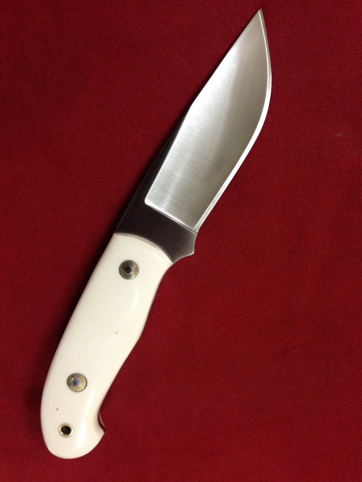 RaB Custom Handmade D2 Steel Guardless Drop Point Hunter Knife With ...