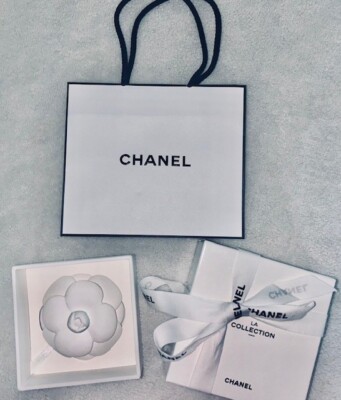 Authentic Chanel Ceramic Camellia Figurine Perfume Me with Chanel ...