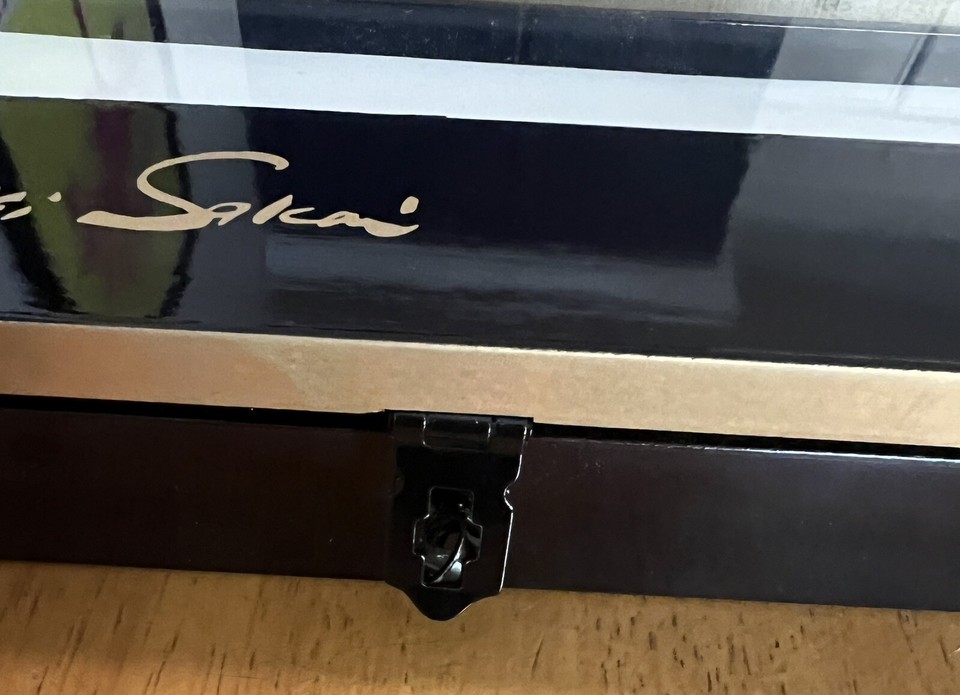 Nenohi Iron Chef Hiroyuki Sakai Red Bone Handle Knife Gift Box Ltd ...