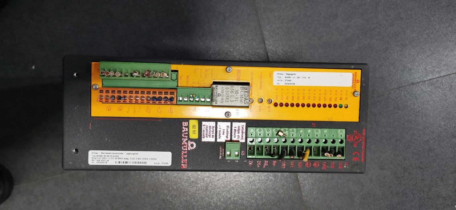 1pcs Used BAUMULLER driver BUM60-30/60-31-B-000 BUM60-A-SM-0110-B | eBay