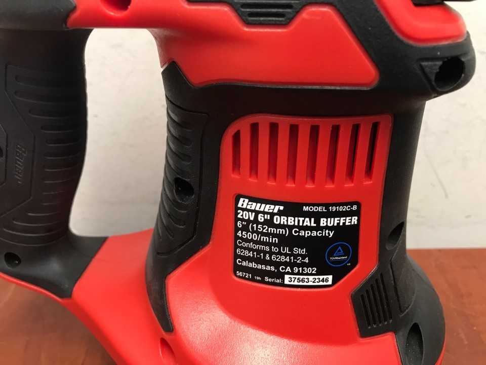 Bauer 19102C-B 20V 6" Orbital Buffer | eBay