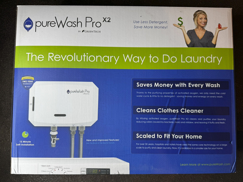 Greentech PureWash Pro X2 Sanitizing Detergent-Less Home Laundry System ...