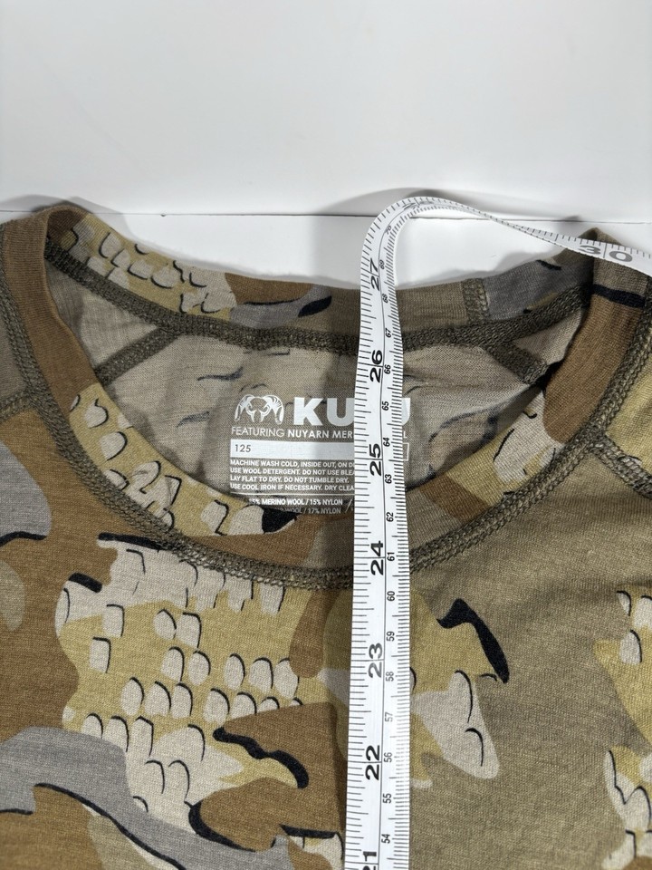 Kuiu 125 Nuyarn Merino Wool Base Layer Camo Long Sleeve Hunting Shirt ...