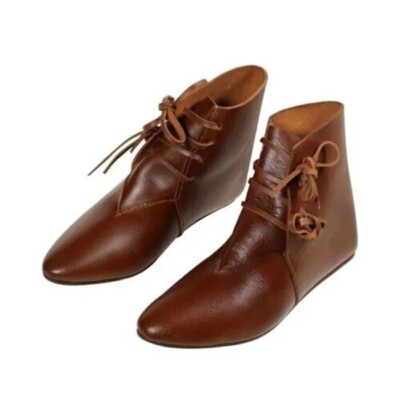 Historical reenactment boots Handmade leather boots Period costume ...