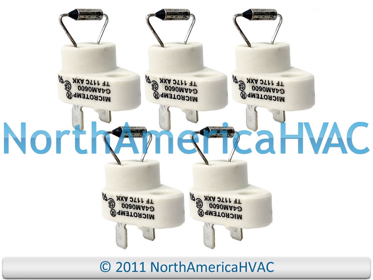 5x Trane Amer Standard Furnace Microtemp Fuse Limit Fits FUS1312 ...