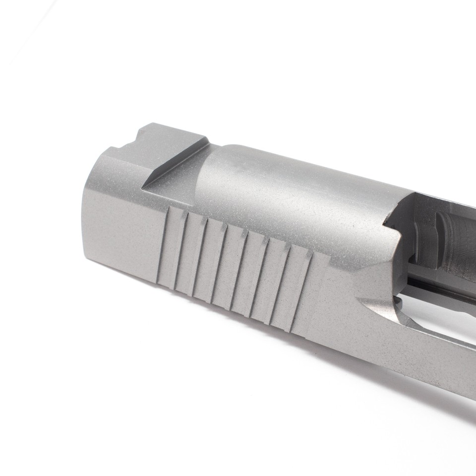 1911 Officer Slide - 45 ACP Stainless Swept Cut/ Thick Rear/ STD Sight ...