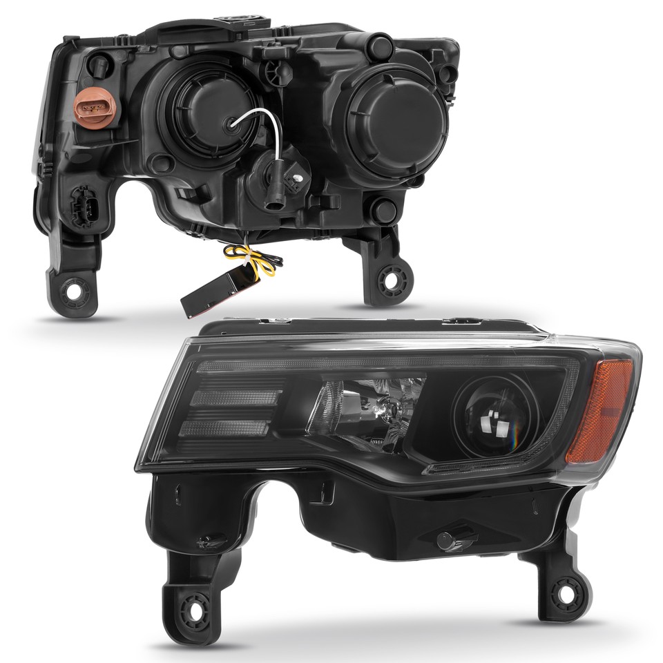 For 2017-2022 Jeep Grand Cherokee Halogen Upgrade LED Tube Projector ...