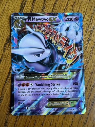 2015 Pokemon TCG Card Mega M Mewtwo EX Holo Ultra Rare 63/162 | eBay