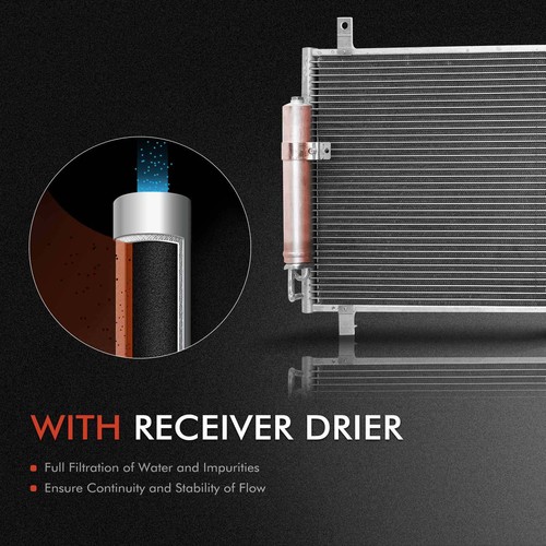 AC Condenser w/ Receiver Drier for Nissan 350Z 2003 2004 2005 2006-2009 ...