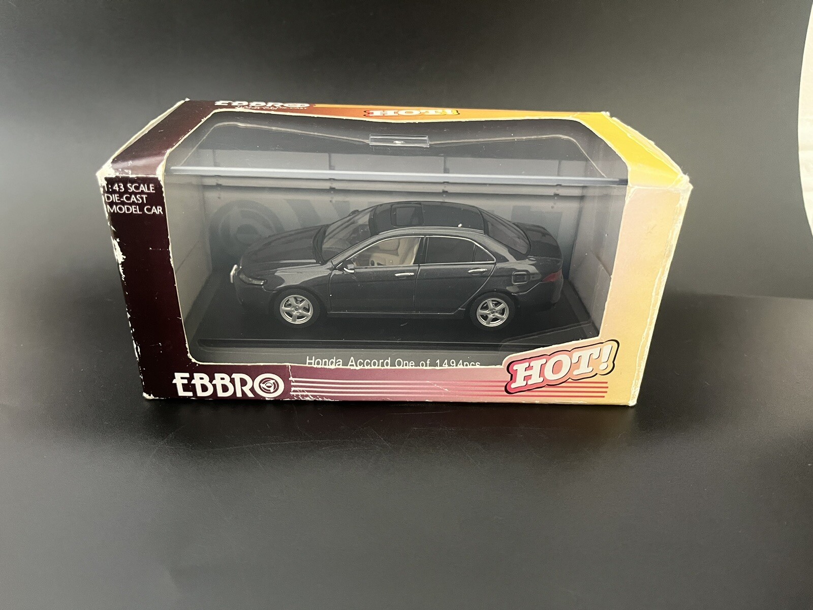 Ebbro 1:43 Honda Accord die-case Model car Graphite Pearl In Box | eBay