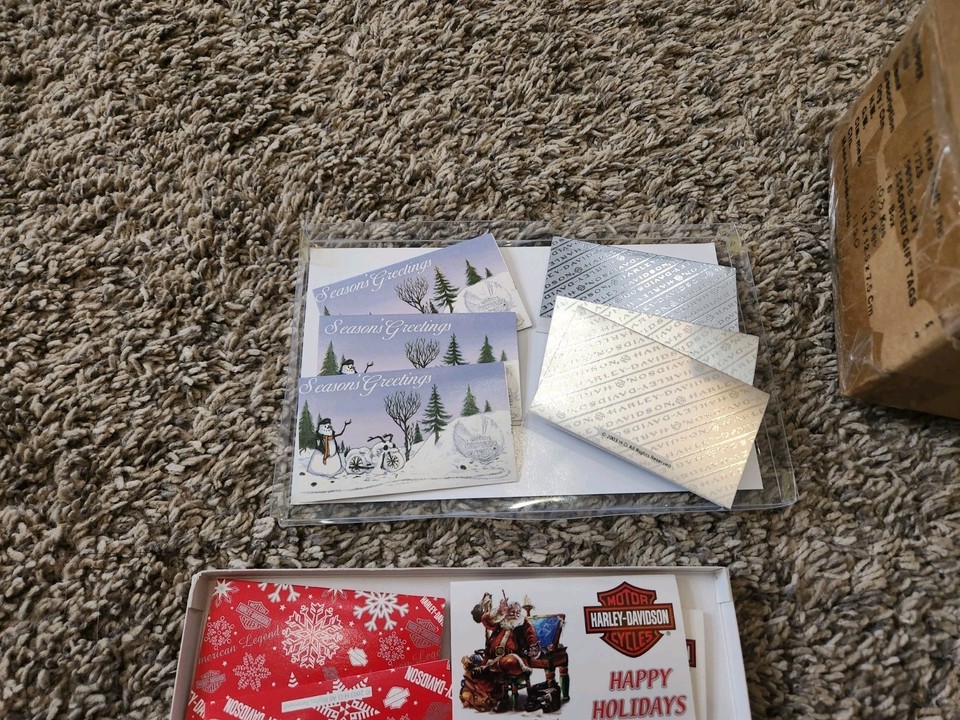 2003 Harley Davidson 72x CHRISTMAS GIFT TAGS Xmas Cards Happy Holidays ...