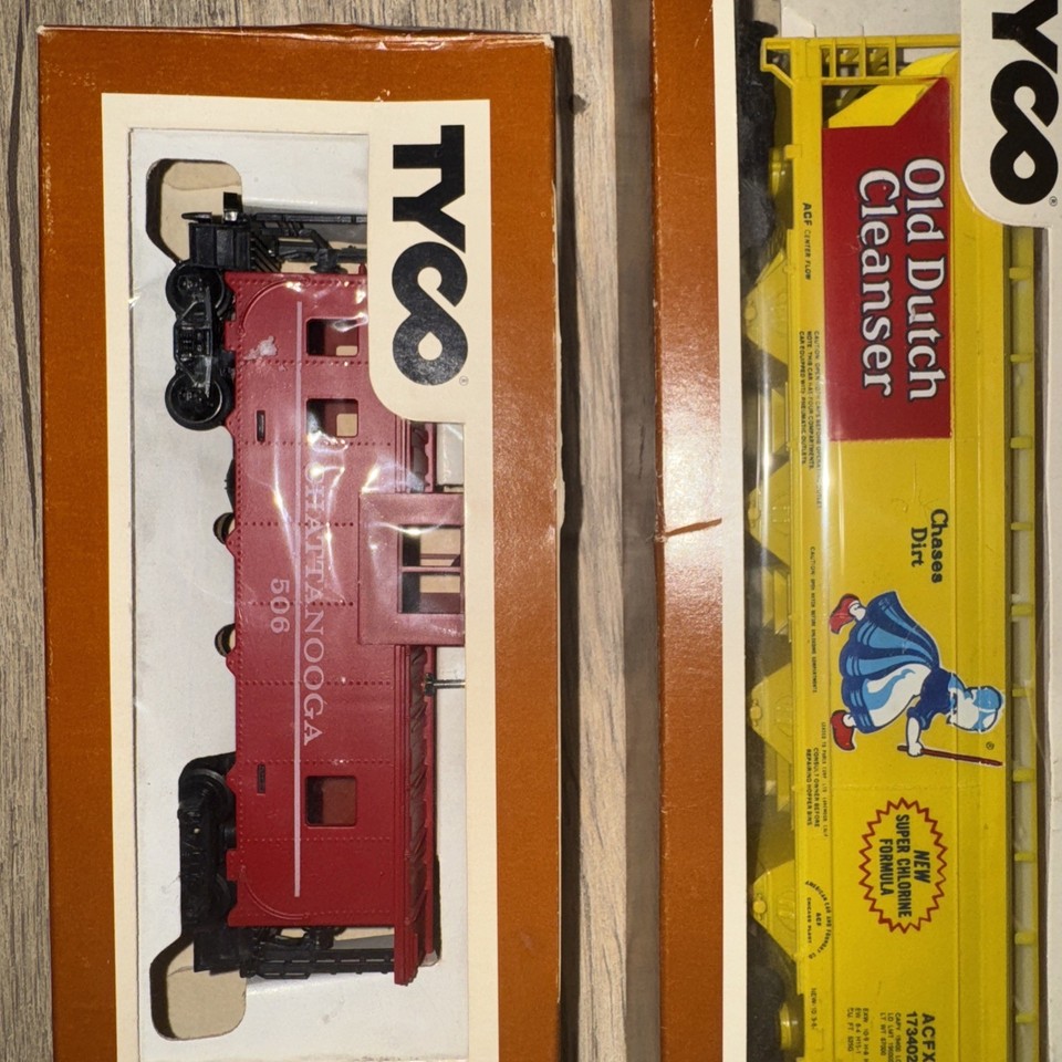 Tyco Vintage Model Railroad Action Train Set 1983 Cars | eBay