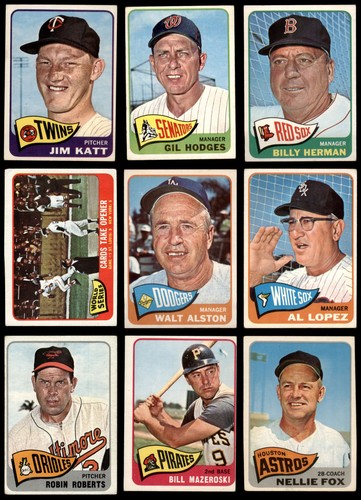1965 Topps Baseball Complete Set 2.5 - GD+ 7060555 | eBay