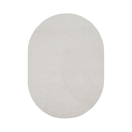 Solid Color Oval Shape Area Rugs Off White - 4' x 6' Oval, Indoor ...