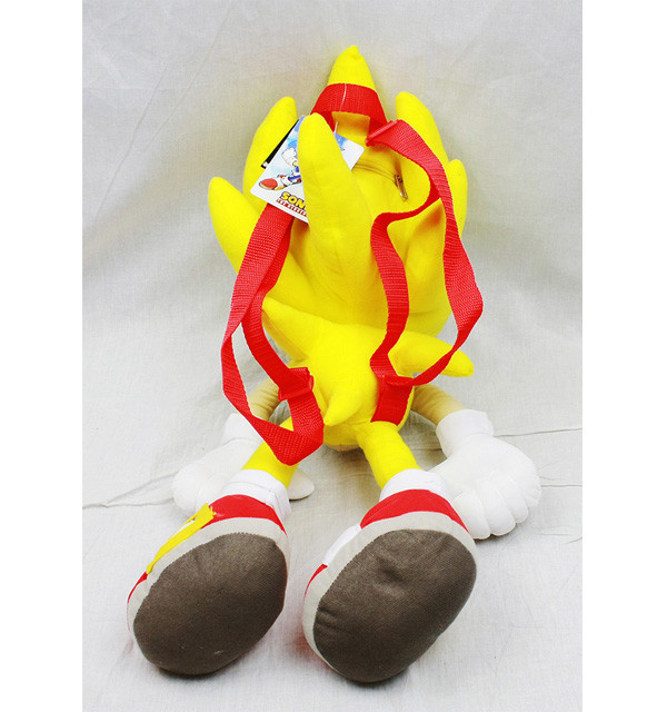 Sega 20" Sonic The HedgeHog Tails Yellow Plush Backpack Tote-NEW with ...