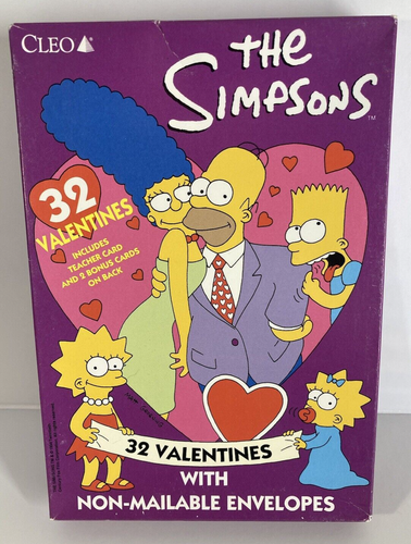 The Simpsons Vintage Valentine's Day Cards Cleo 1994 New Made in USA | eBay