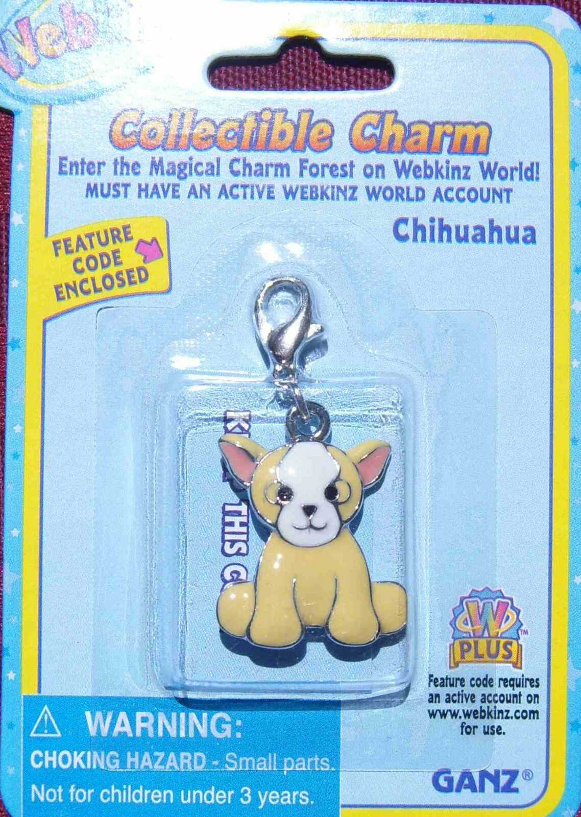 Ganz Webkinz Chihuahua CHARM WITH CODE for sale online | eBay