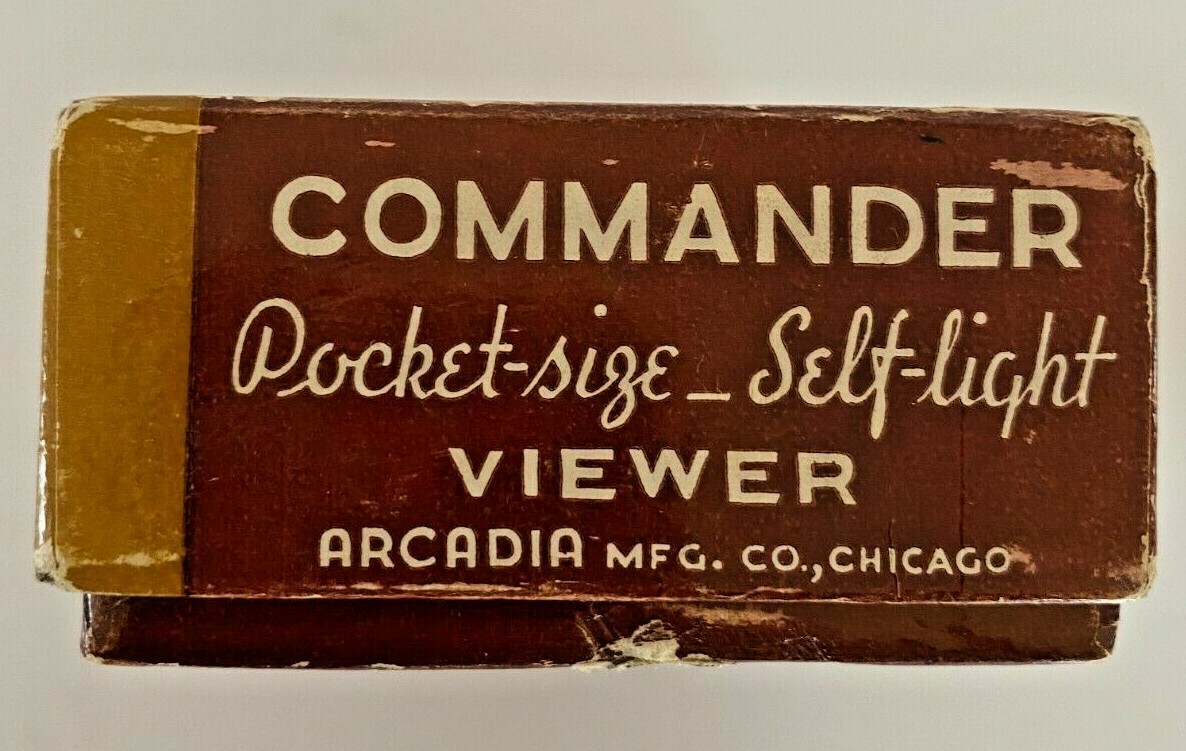 Vintage ARCADIA COMMANDER VIEWER Self Illuminating MINT IN BOX 1940s ...