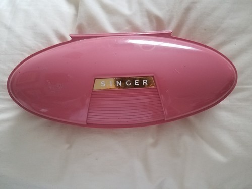 SINGER Buttonholer 2482607 2536620 2547925 oval Pink Clamshell Case ...