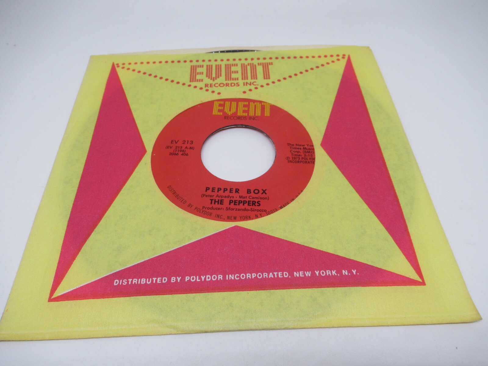 The Peppers Pepper Box / Pinch of Salt 1973 Event Label 45 RPM Record ...