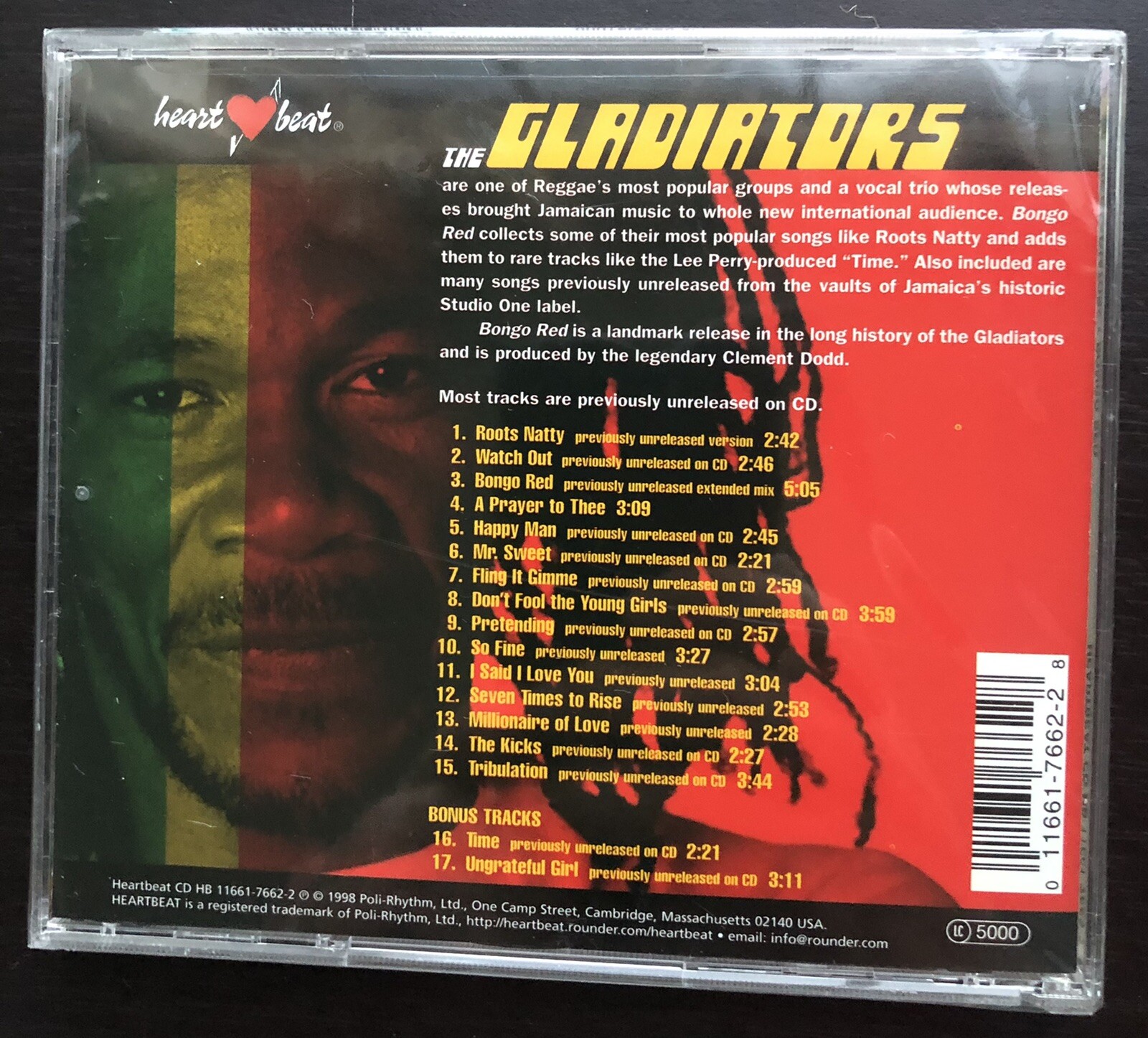 Bongo Red by The Gladiators (CD, Oct-1998, Heartbeat) for sale online ...