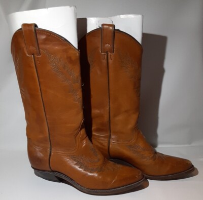 Great Western Boot Co. Womens Chestnut Western Stitched Leather Boots ...