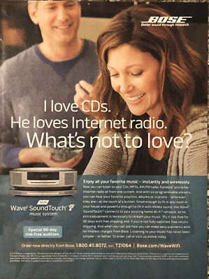 2013 Bose Wave SoundTouch Music System PRINT AD Wireless CD MP3 Radio ...