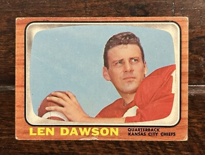 1966 Topps Football Len Dawson Kansas City Chiefs Card #67 HOF NFL | eBay