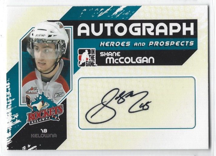 2010-11 ITG Heroes and Prospects #A-SM Shane McColgan autograph | eBay