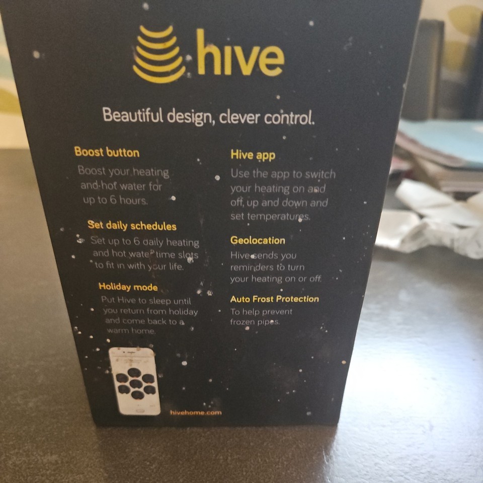 Hive Twin Channel Heating and Hot Water Thermostat Complete Receiver ...