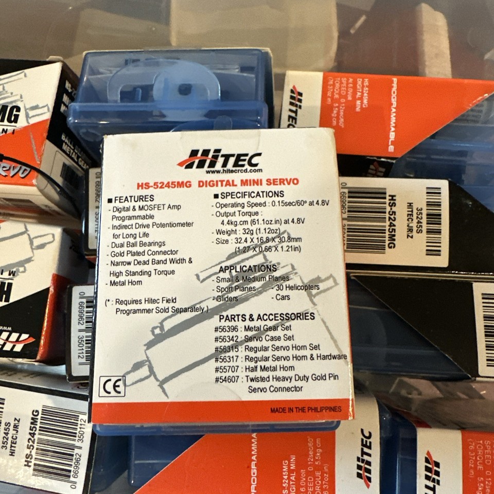 Hitec HS-5245MG Mini Metal Gear Servo - Black 669962350112| eBay