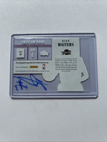 2012-13 Elite Inscriptions Dion Waiters #31 Rookie Auto | eBay