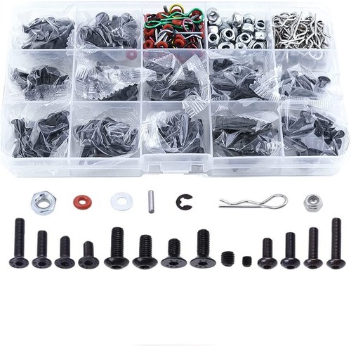 610PCS Universal RC Car Parts Screw Tools Kit Screws Assortment Set ...