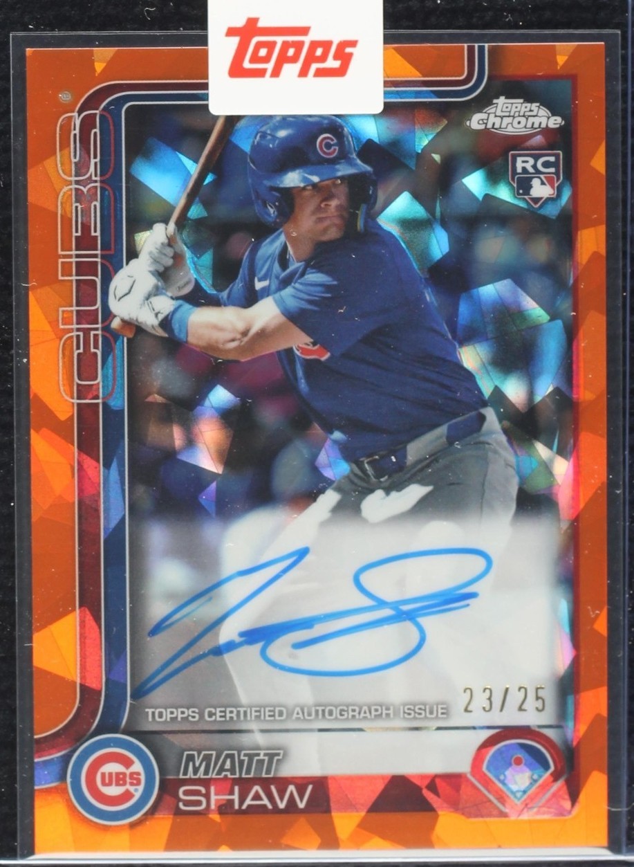 2025 Topps Chrome Sapphire Edition - Rookie Autographs Matt Shaw, Matt ...