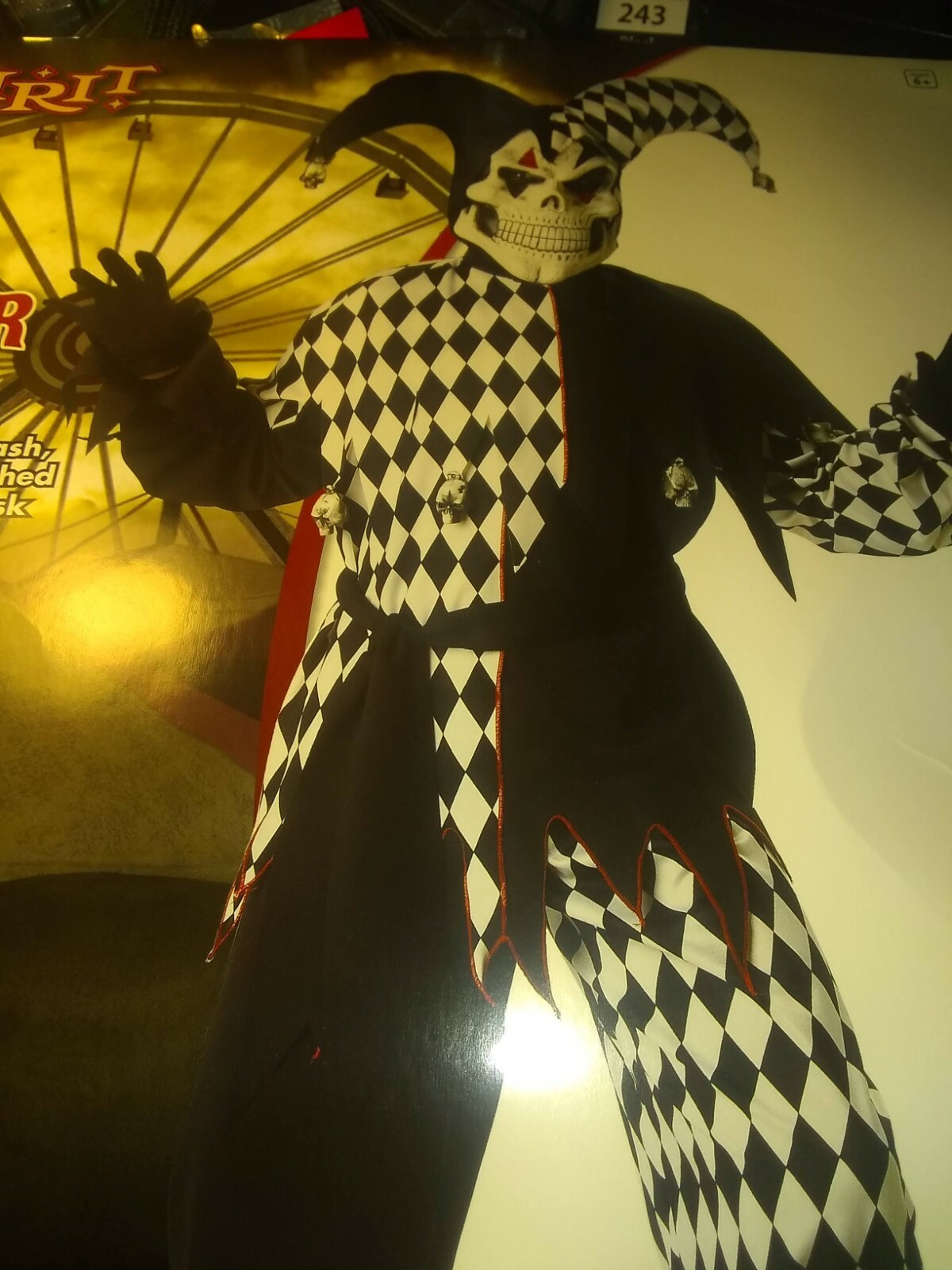 Spirit of Halloween Evil Jester Child 6-8 and Xtra large Childs ...