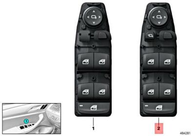 Genuine BMW X3 M X4 G01 G02 G07 Operating Unit Switch Cluster Door ...