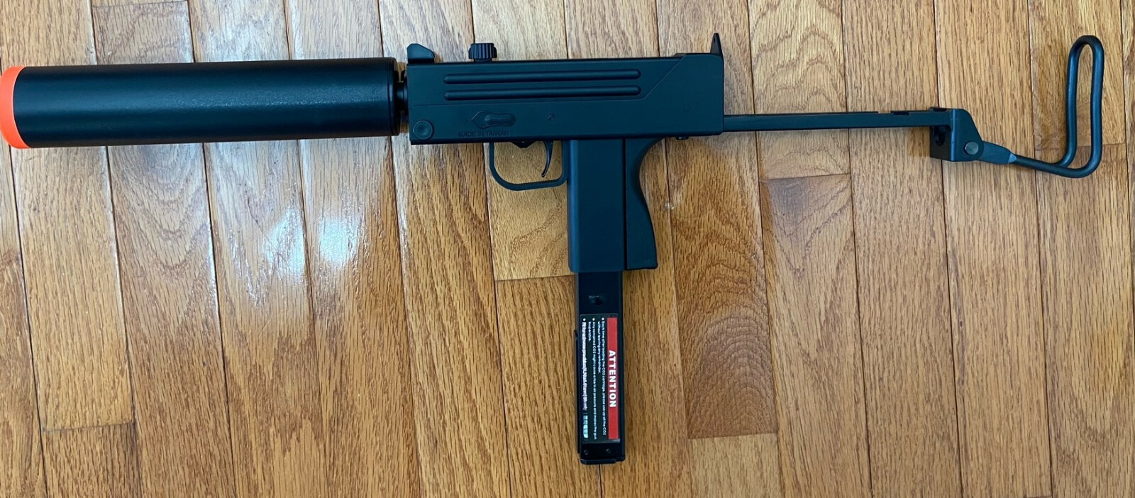 HFC Higher Quality Gas Blowback MAC 11 Style Airsoft Gun W/Adjustable ...