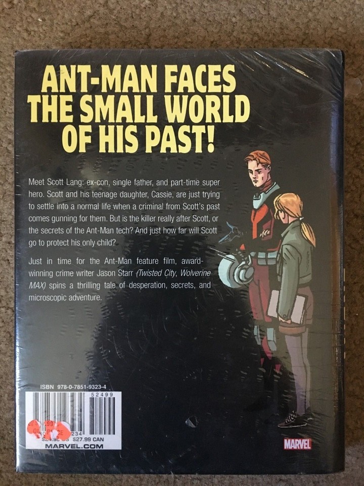 Ant-Man: Natural Enemy Novel Hardcover Marvel,Jason Starr,Scott Lang ...