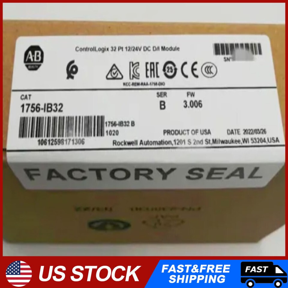 New Sealed Allen Bradley 1756-IB32 AB SER B CONTROLOGIX 32 PT DC INPUT ...